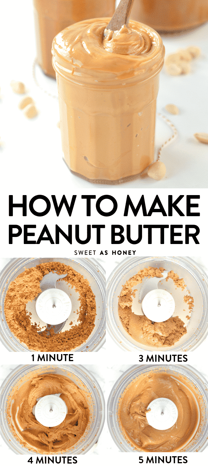 How To Make Healthy Homemade Peanut Butter - Sweet As Honey