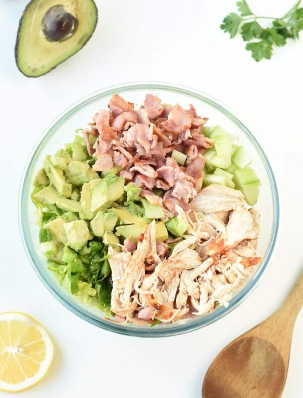 Keto Chicken Salad with Avocado and Bacon - Sweet As Honey